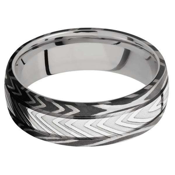 Zebra + Polish , Acid Finish + Titanium - Emblem