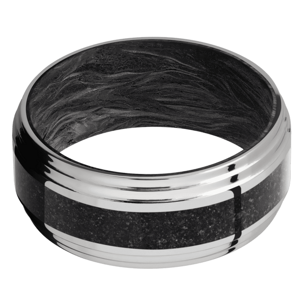 Titanium + Polish Finish + Forged Carbon Fiber - Emblem