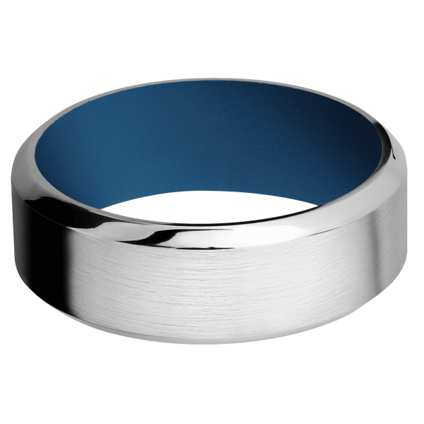 Platinum + Satin , Polish Finish + Ridgeway Blue - Emblem