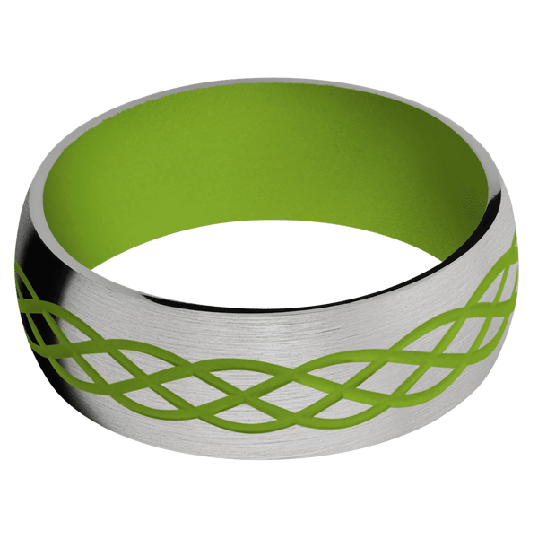 Titanium + Satin Finish + Zombie Green - Emblem