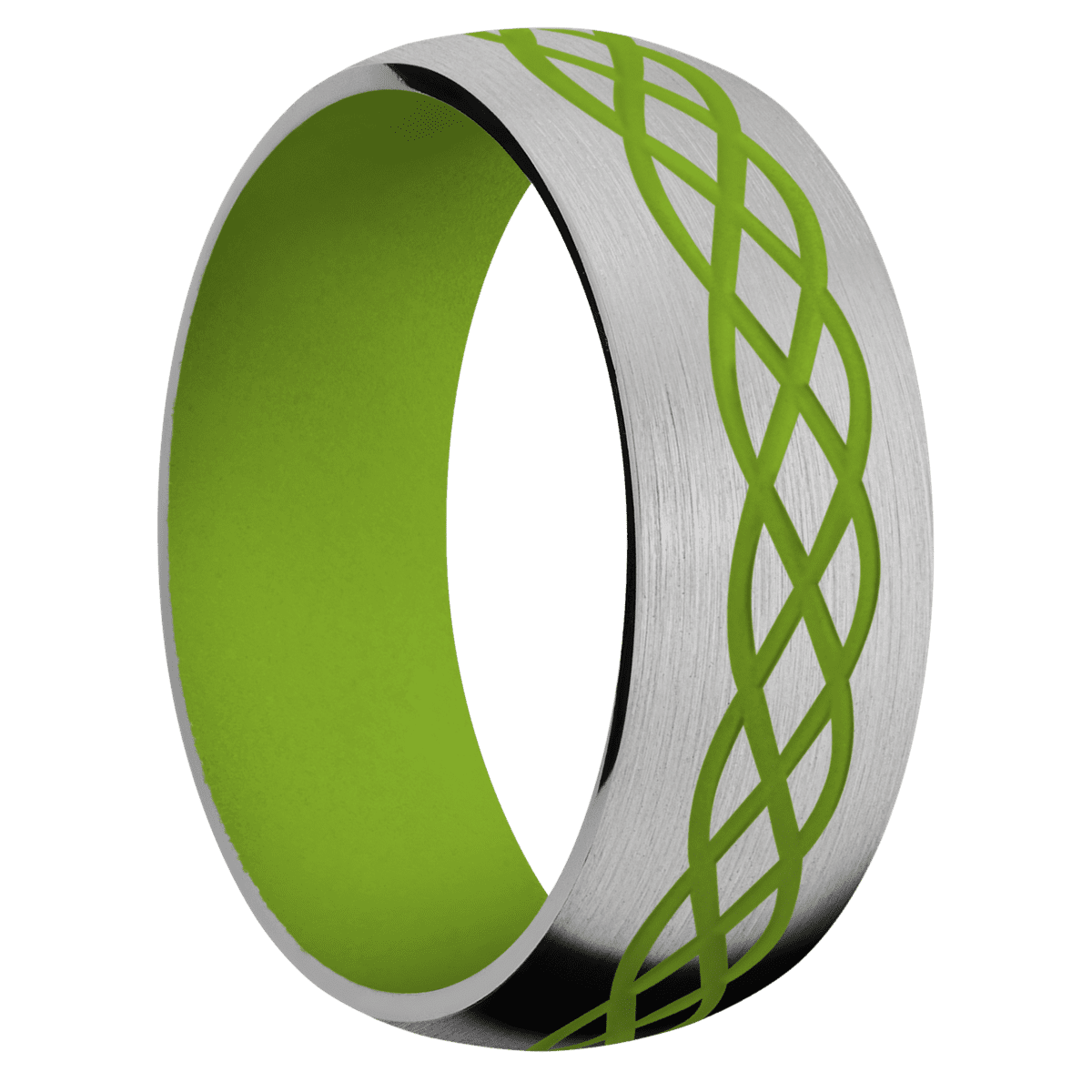 Titanium + Satin Finish + Zombie Green - Emblem