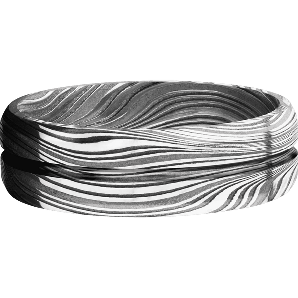 Marble Damascus + Polish , Acid Finish - Emblem