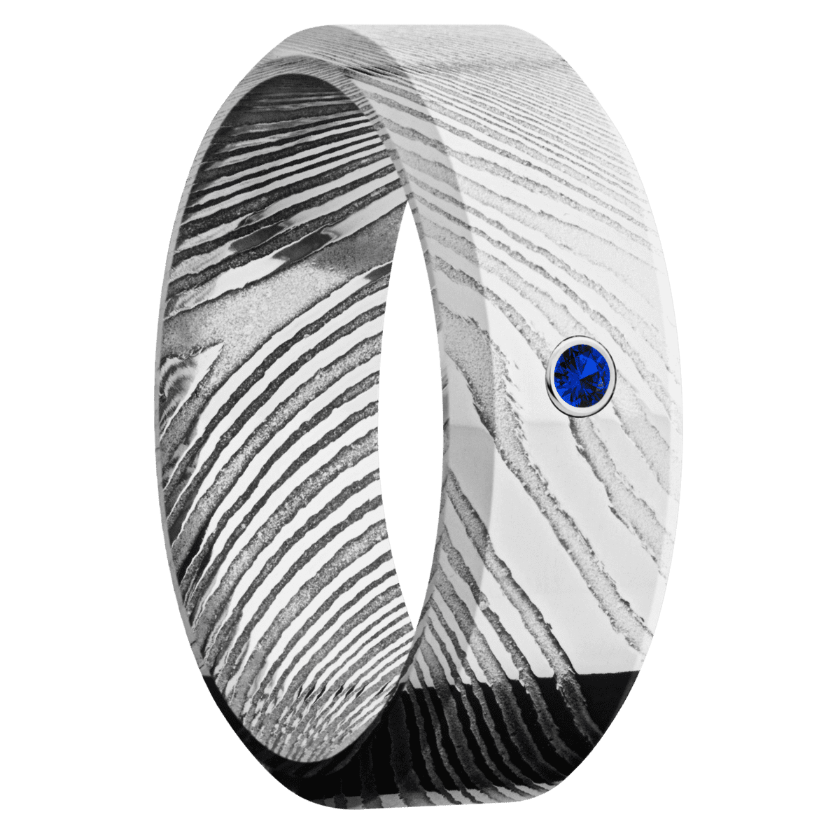 Damascus + Polish Finish - Emblem